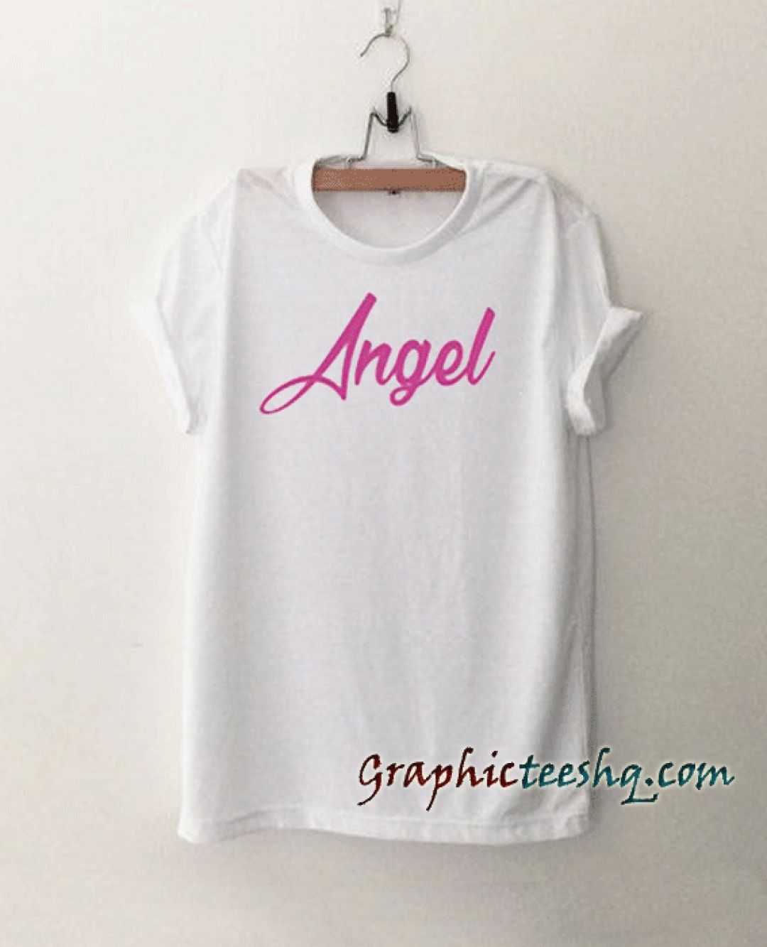 Angel tee shirt for adult men and women. It feels soft and lightweight