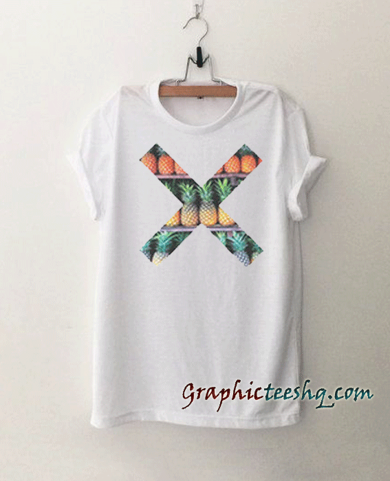 Pineapple xx tee shirt for adult men and women. it feels soft