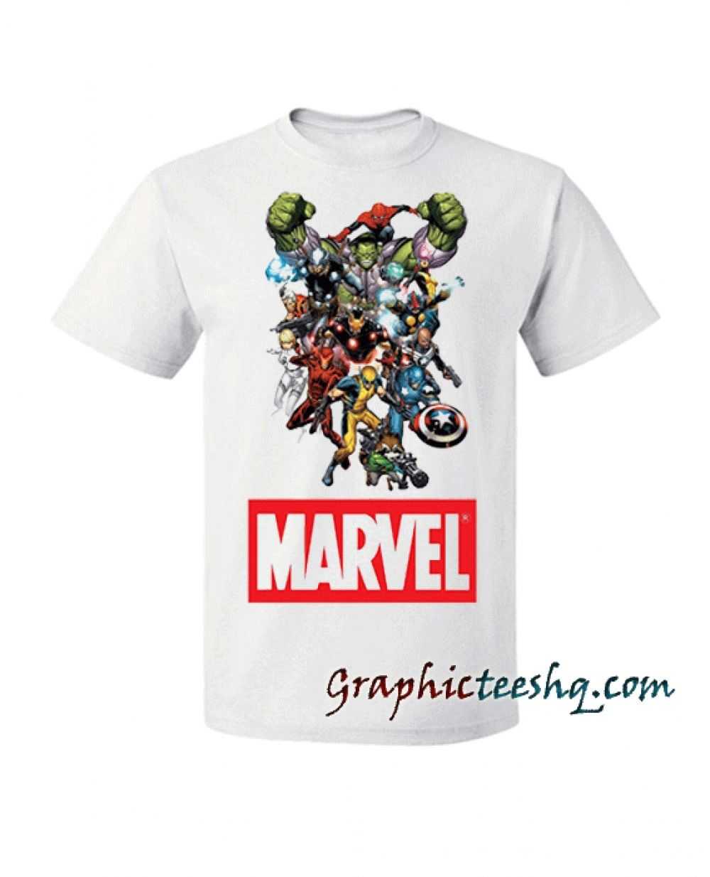 Marvel Characters Comic tee shirt for adult men and women.It feels soft
