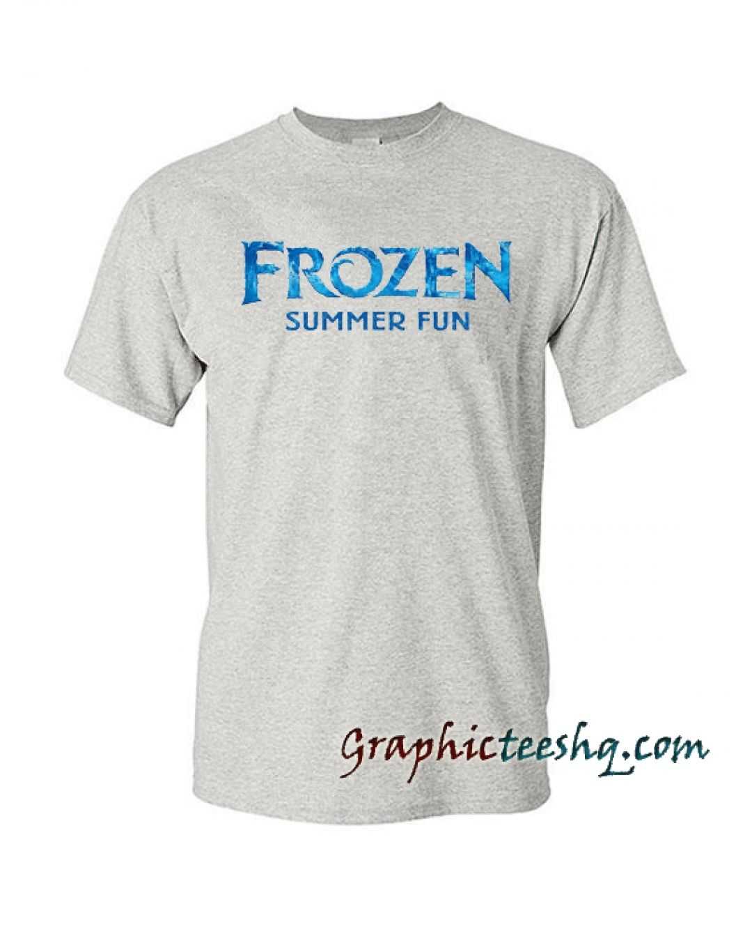 Frozen Summer Fun tee shirt for adult men and women. It feels soft