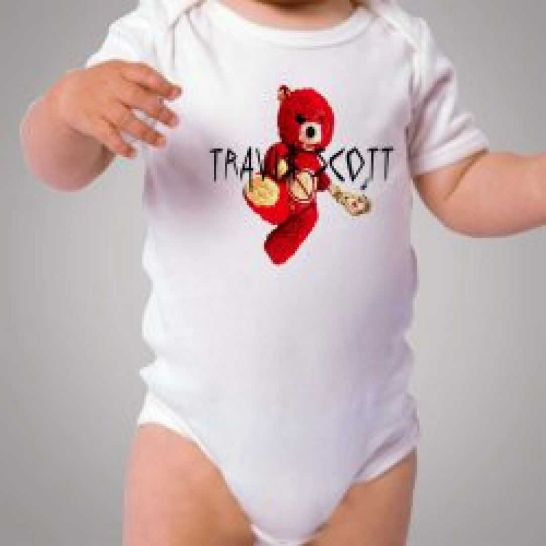 Travis Scott Bear Baby Onesie | Unique baby onesies