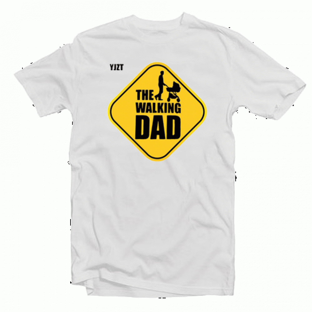 THE WALKING DAD YELLOW Tee Shirt for adult men and women.It feels soft ...